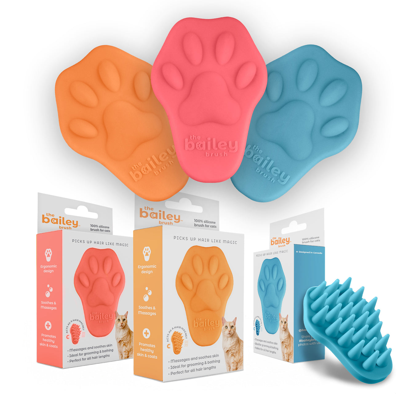 The Bailey Brush - The Best Cat Brush & Dog Brush